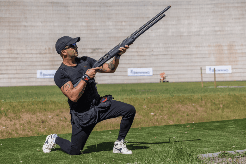 Trick shooting at The Game Fair - watch Raniero Testa in action